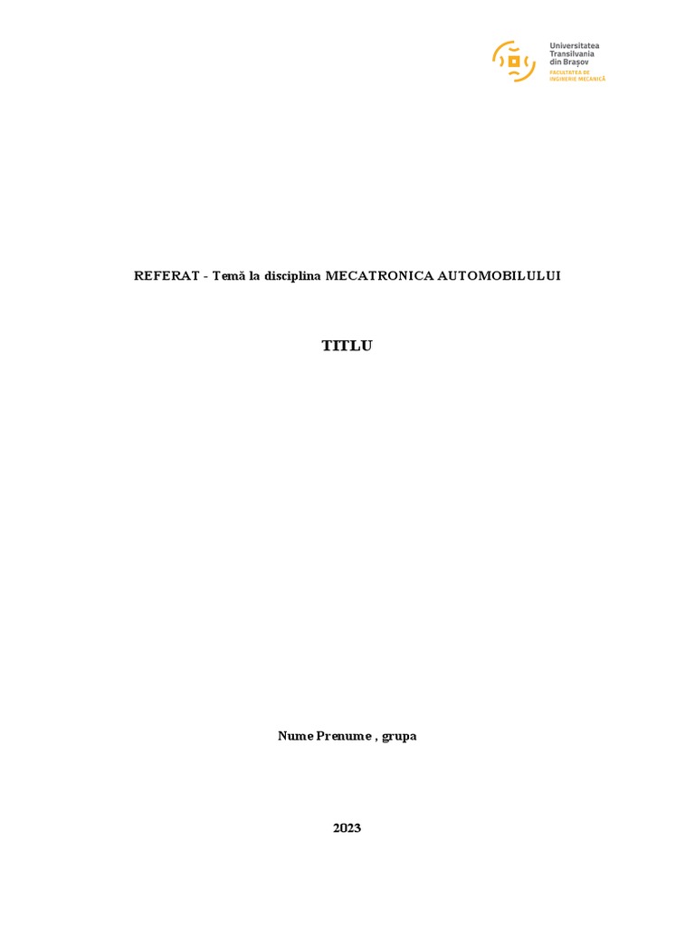 Sablon - Referat | PDF