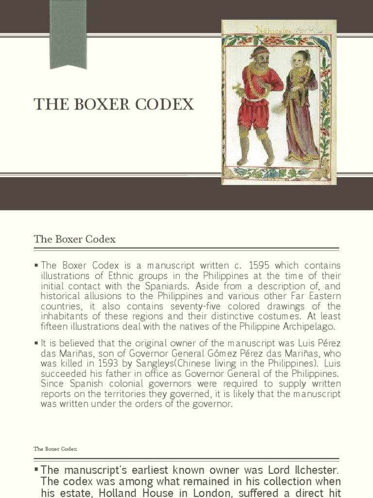The Boxer Codex | PDF | Southeast Asia | Philippines