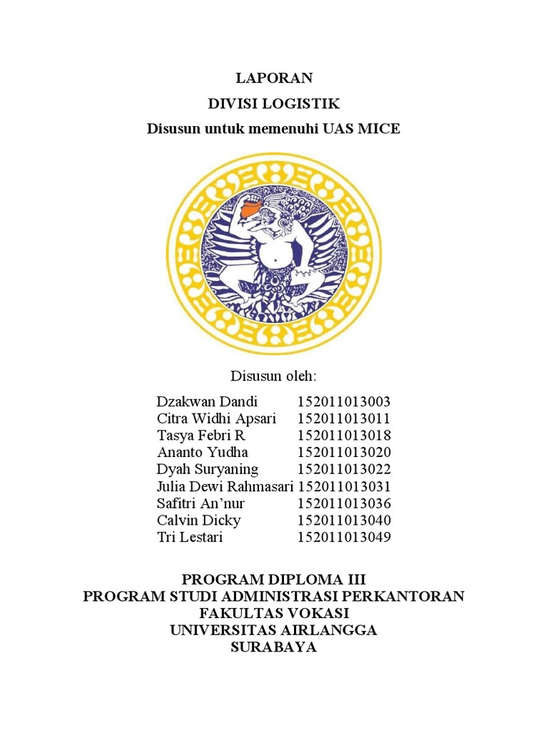 Laporan Divisi Logistik Salinan | PDF