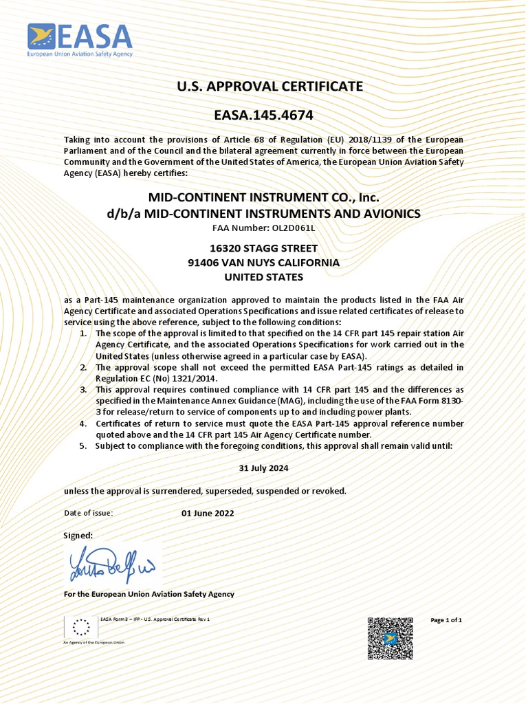 Ca Easa.145.4674 | PDF | Government | European Union