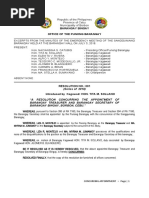Appointment of Barangay Secretary | PDF | Government | Social Institutions