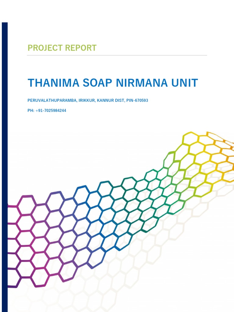 Thanima Soap Project Overview | PDF | Finance & Money Management