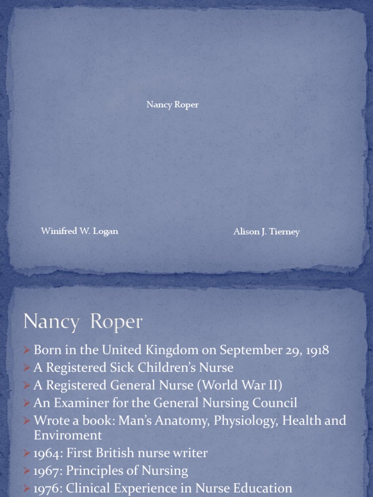 Nancy Roper | PDF | Wellness