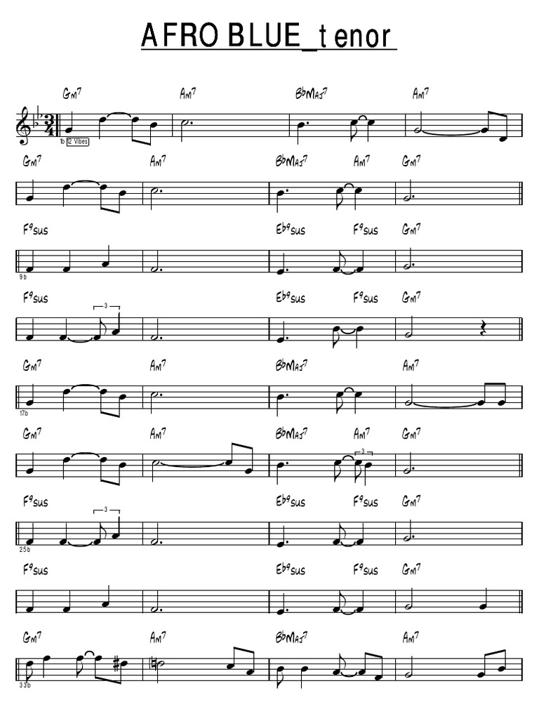 Afro Blue_Tenor_sax | PDF