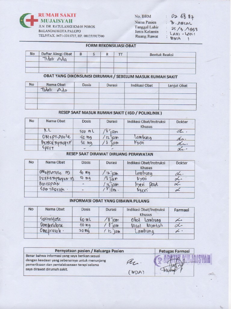 Rekonsiliasi Obat 2 | PDF