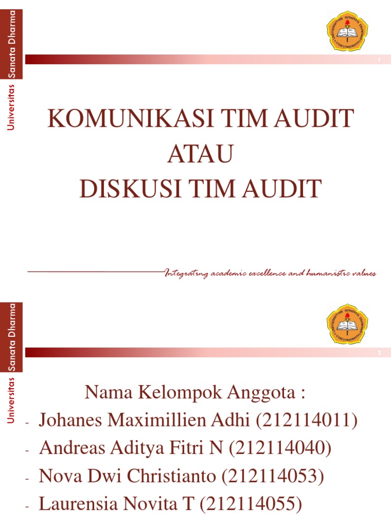 Komunikasi Dan Diskusi Dalam Tim Audit | PDF