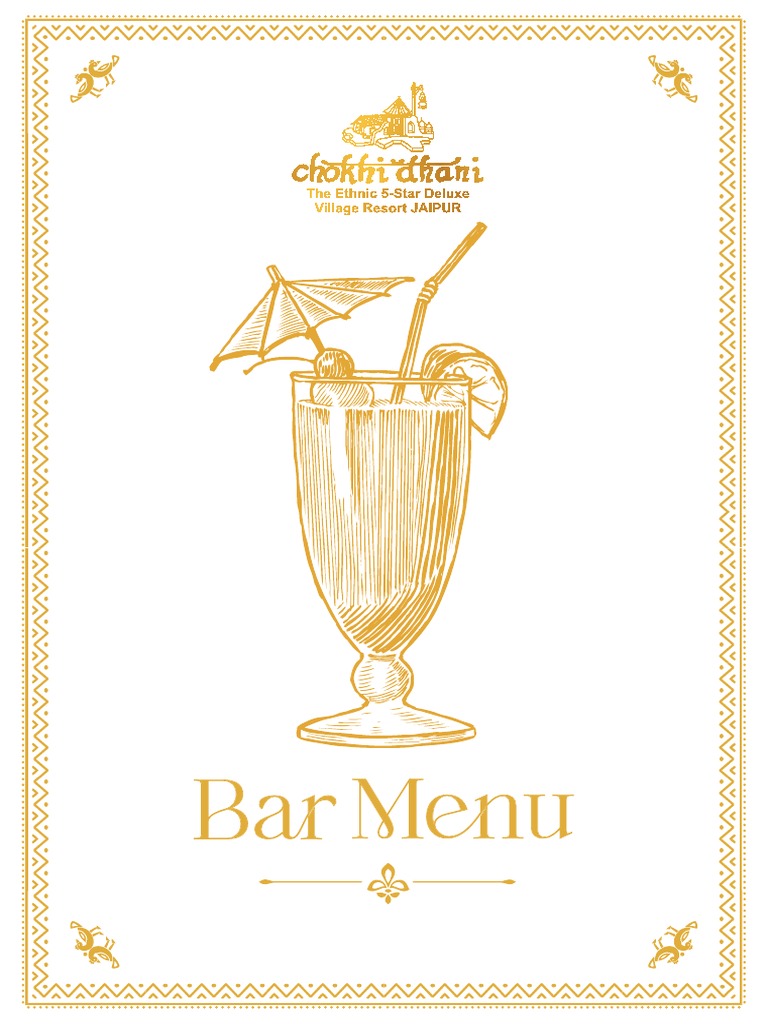 Drink Menu | PDF | Cocktails | Drink
