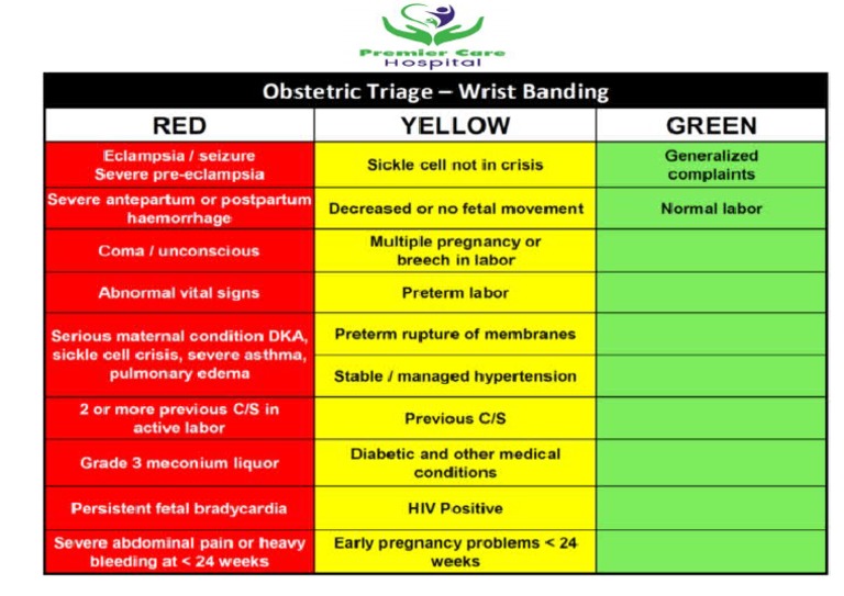 Obstetric Triage Assesment | PDF