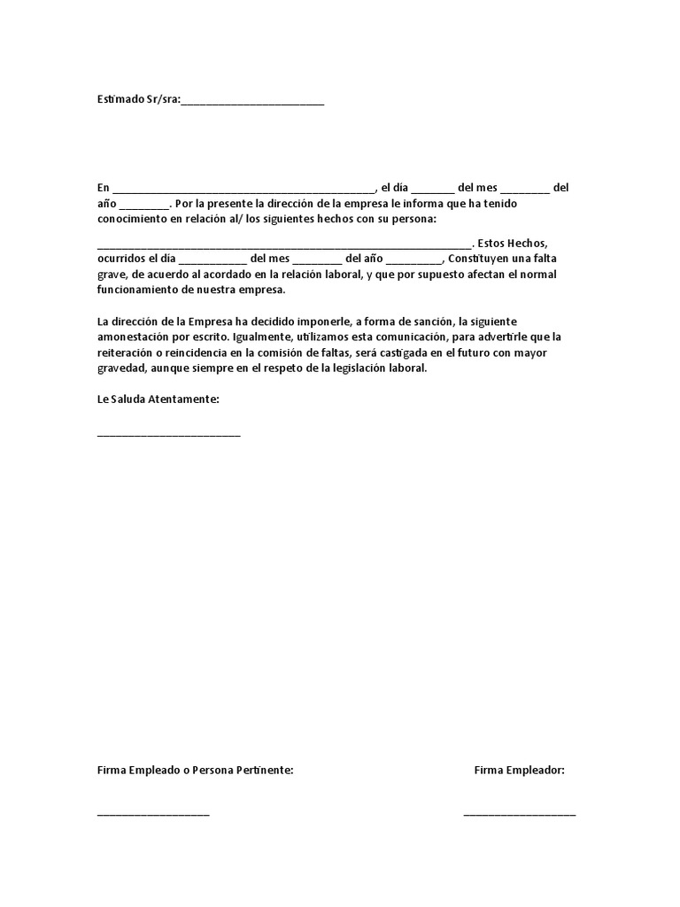 Modelo de Apercibimiento | PDF Modelo de Apercibimiento | PDF
