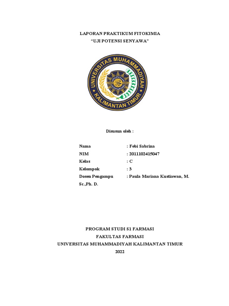 Lapres 5 Fitokimia - Febisabrina | PDF