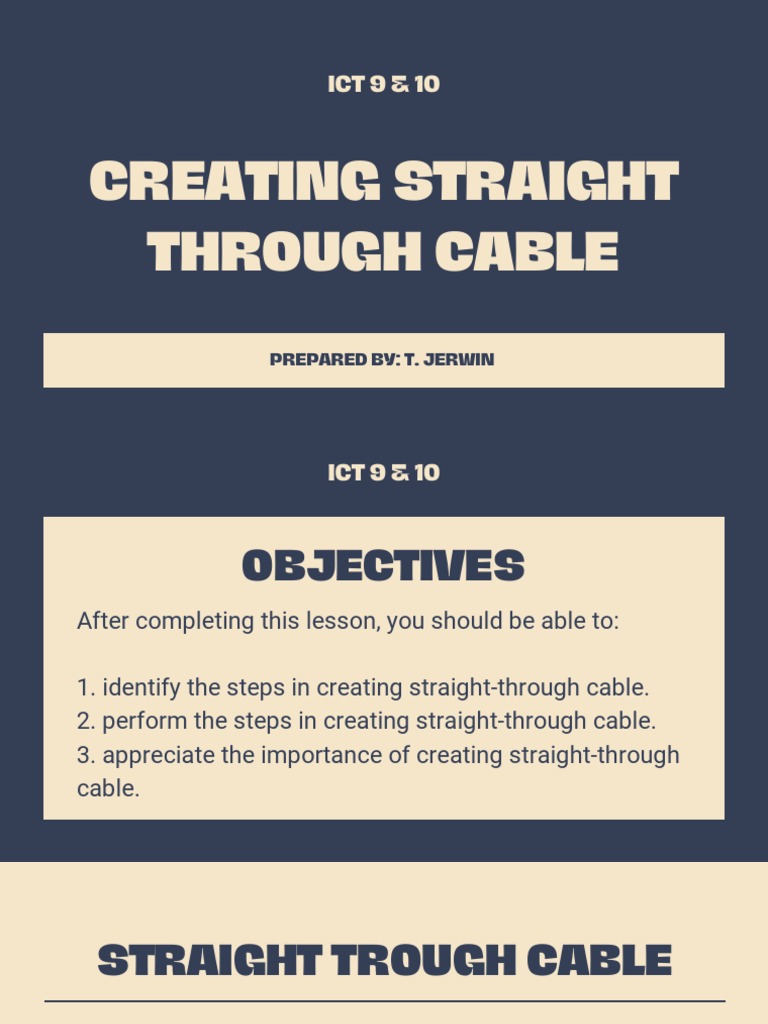 Q3 - Creating Straight Through Cable | PDF