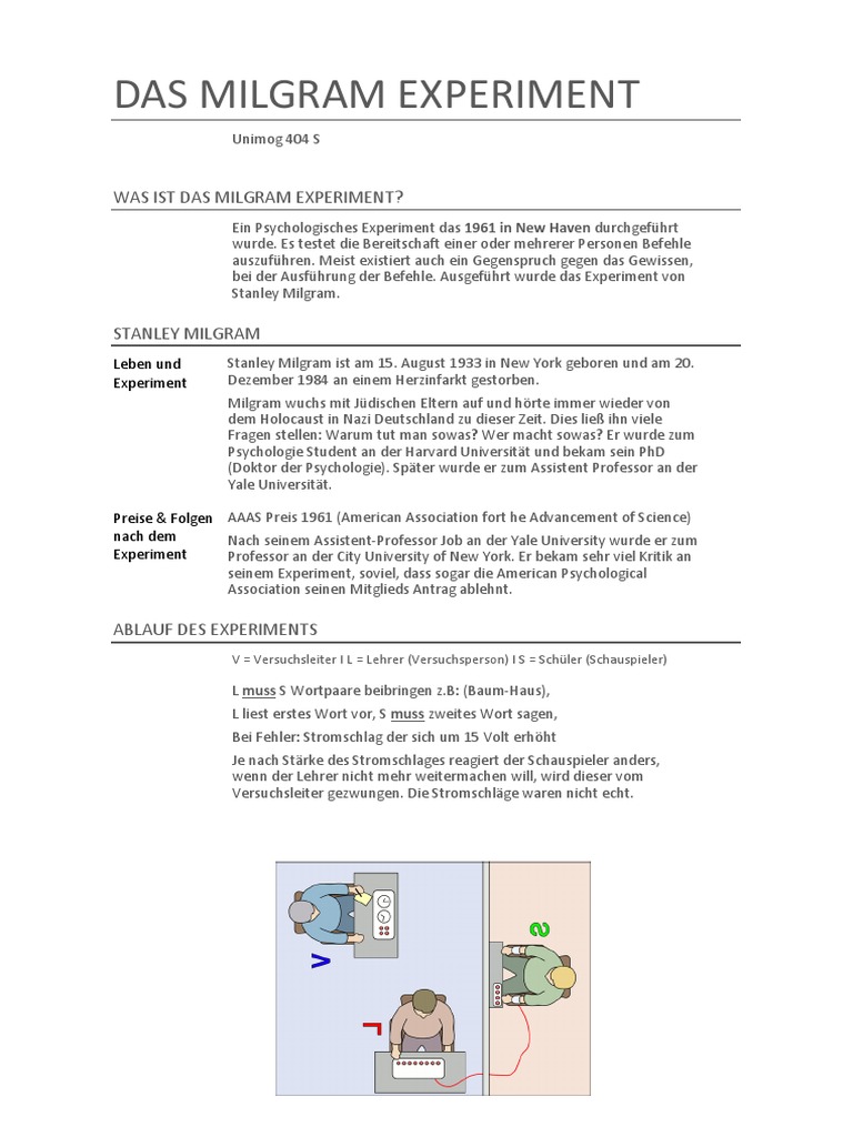 Milgram Experiment Handout | PDF