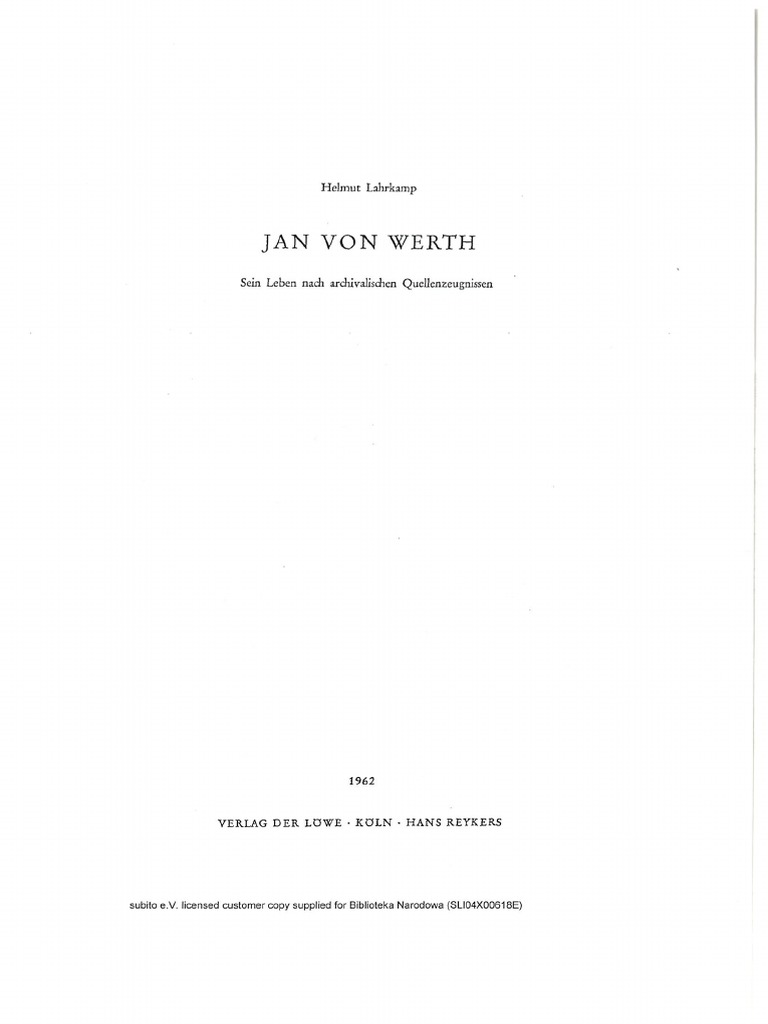 Jan Von Werth S. 14-31 | PDF
