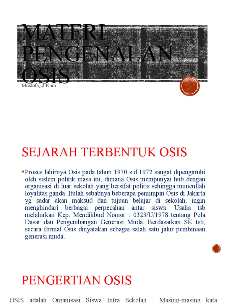 Materi Osis | PDF