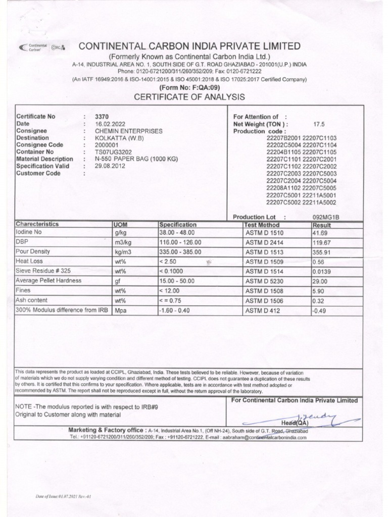 N550 Coa (3370) | PDF