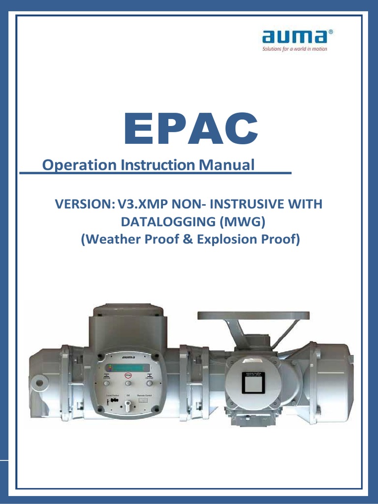 Auma EPAC | PDF | Safety | Switch