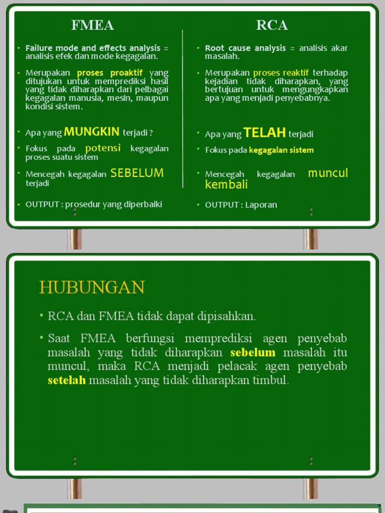 FMEA dan RCA: Analisis Kegagalan Sistem | PDF