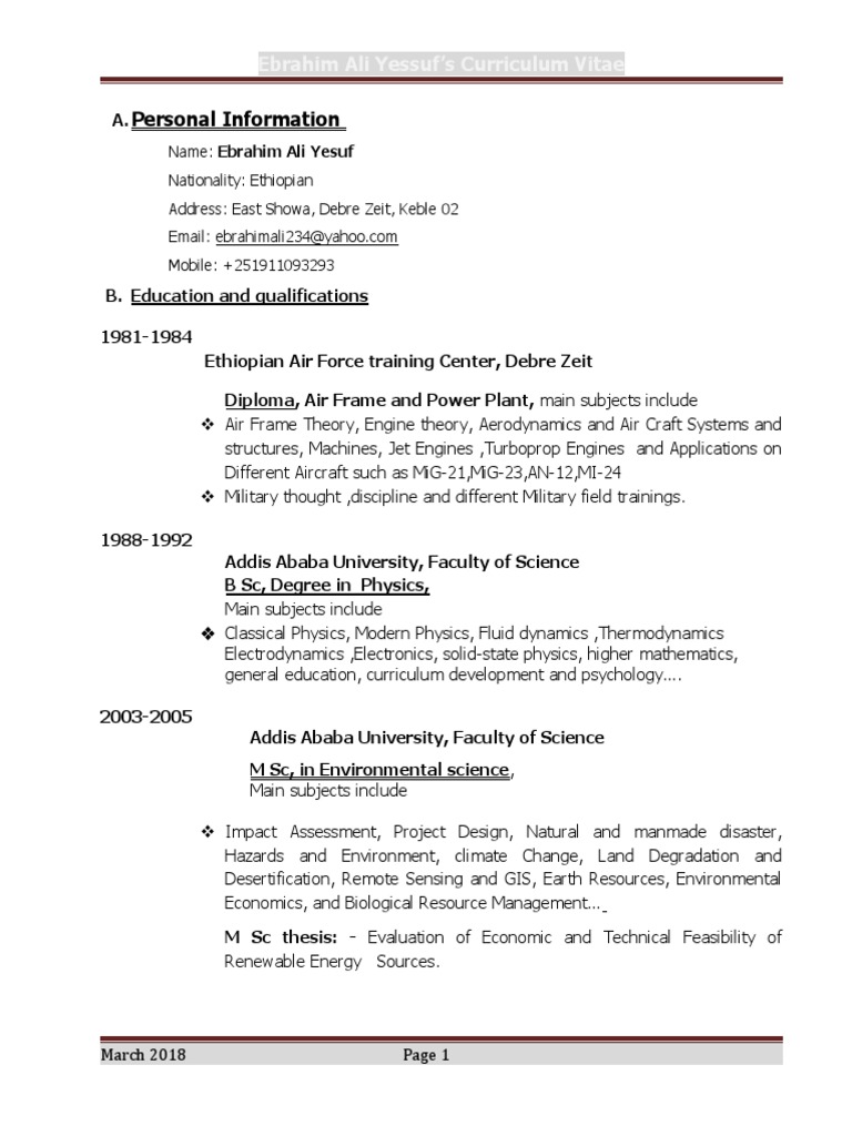 Curriculum Vitae (Autosaved) | PDF | Physics | Science