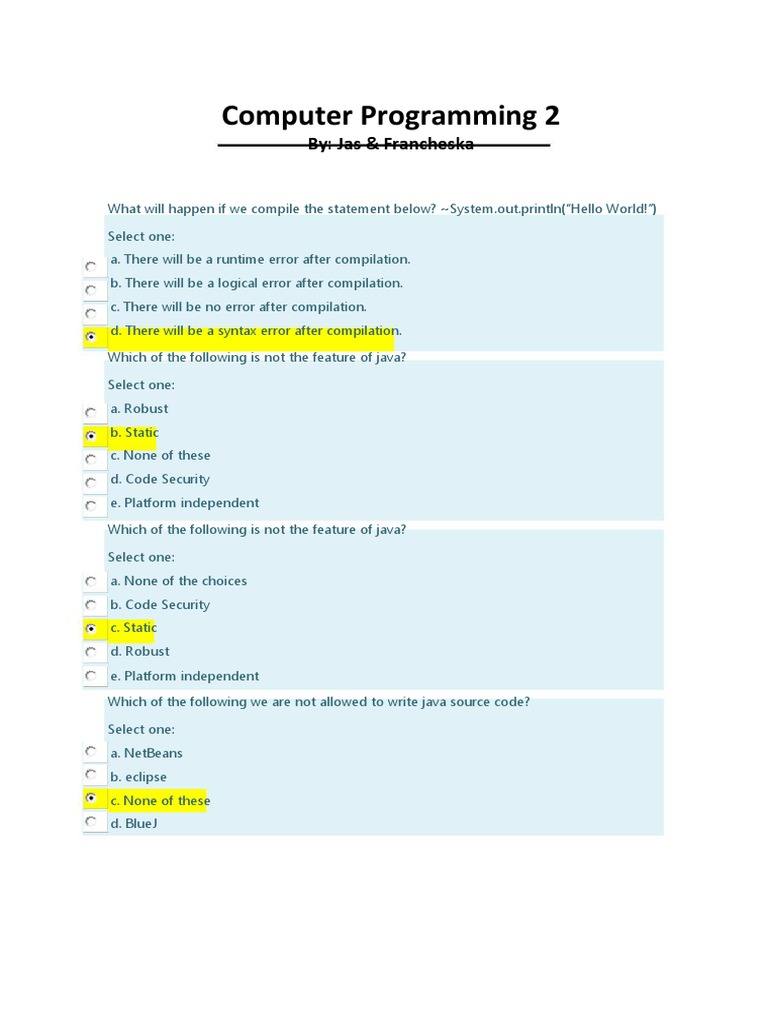 PMF Comprog 2 Finals | PDF | C (Programming Language) | Java ...