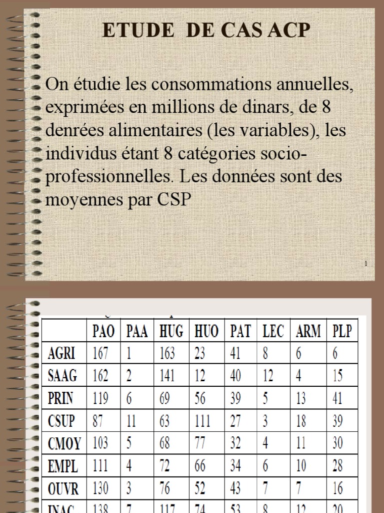 Etude de Cas ACP - 2 | PDF