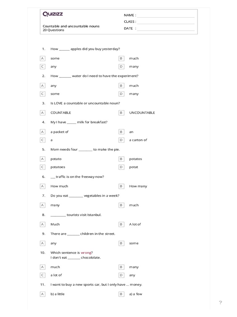 Countable and Uncountable Nouns | PDF | Linguistic Morphology