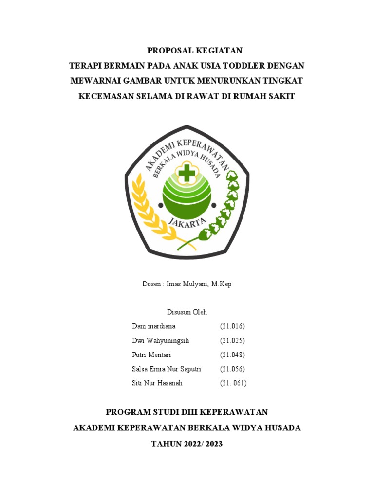 Proposal Kegiatan Mewarani Anak Toddler | PDF