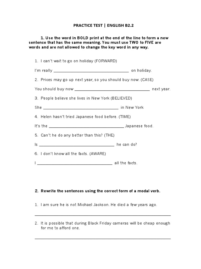 Practice Test PDF