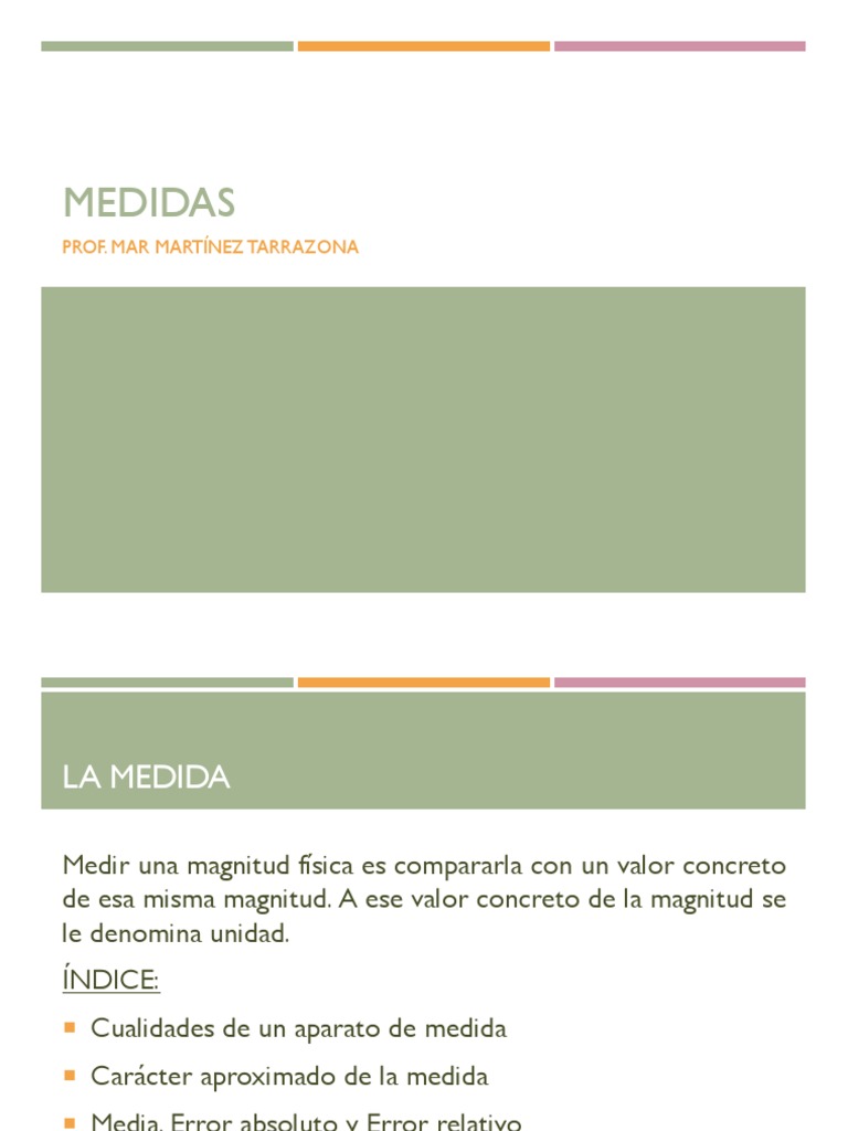 Medidas (Ii) | PDF