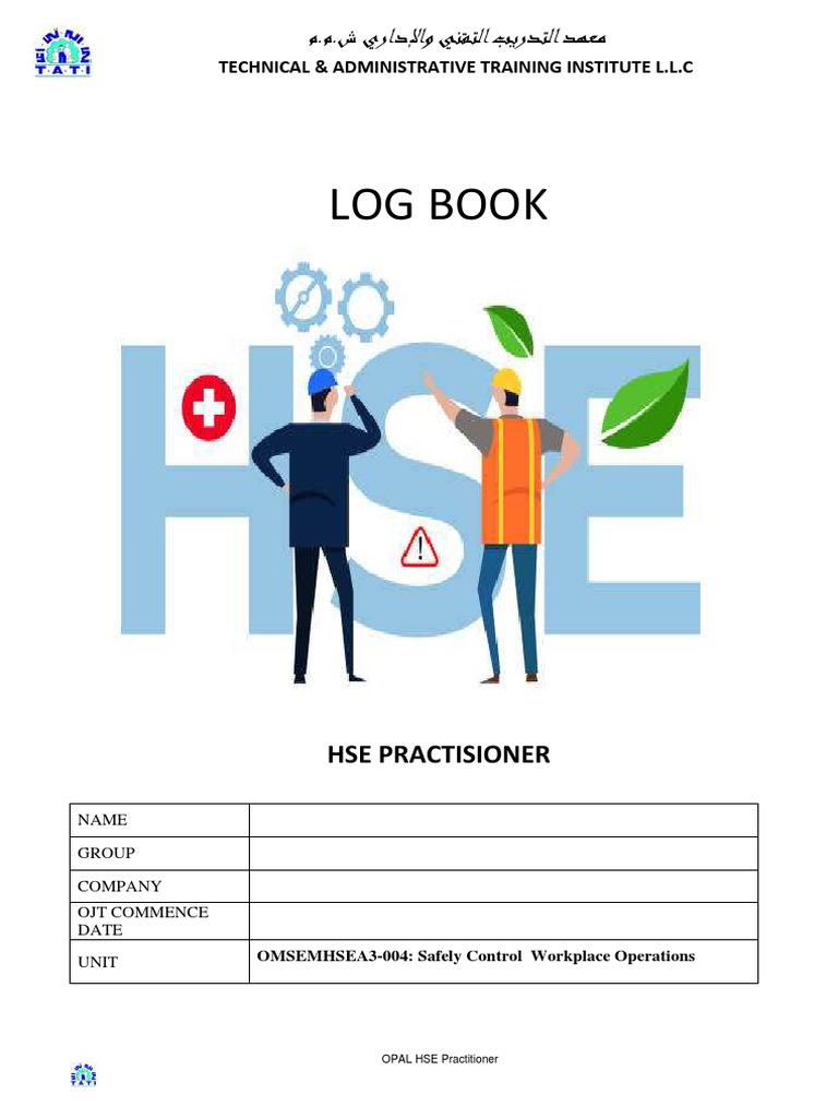 HSE Practitioner Logbook Template | PDF
