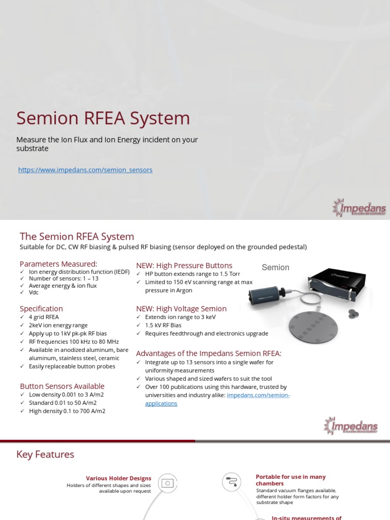 Semion RFEA System Overview | PDF