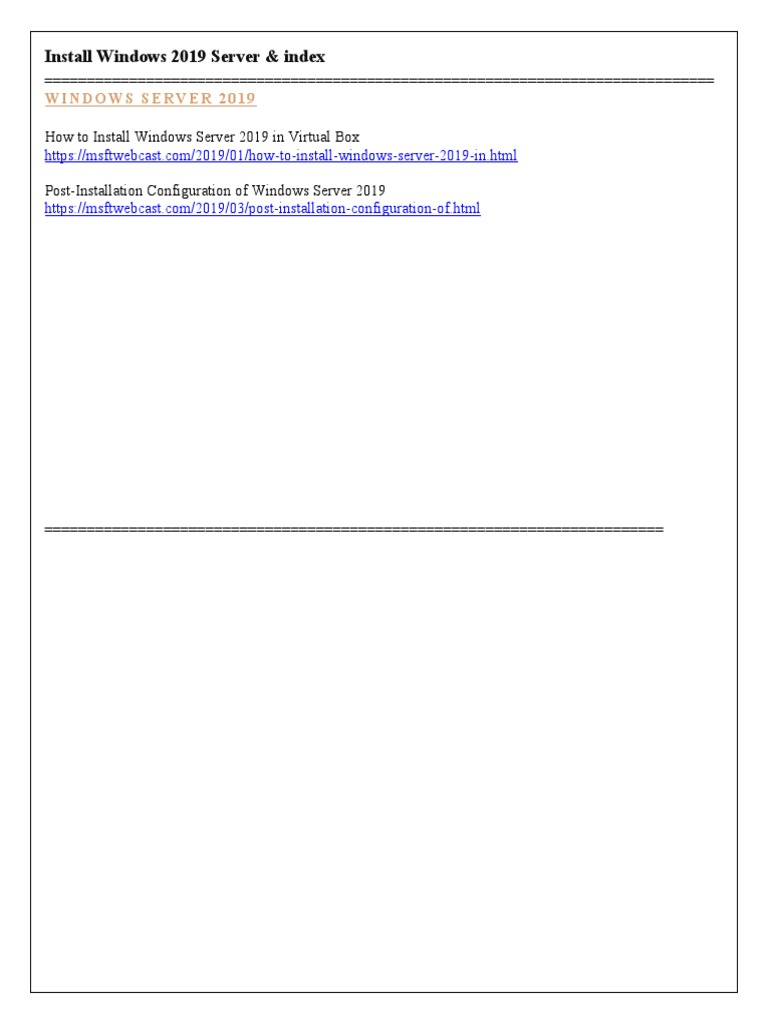 Install & Configure Windows Server 2019 | PDF | Microsoft Windows | Ip Address