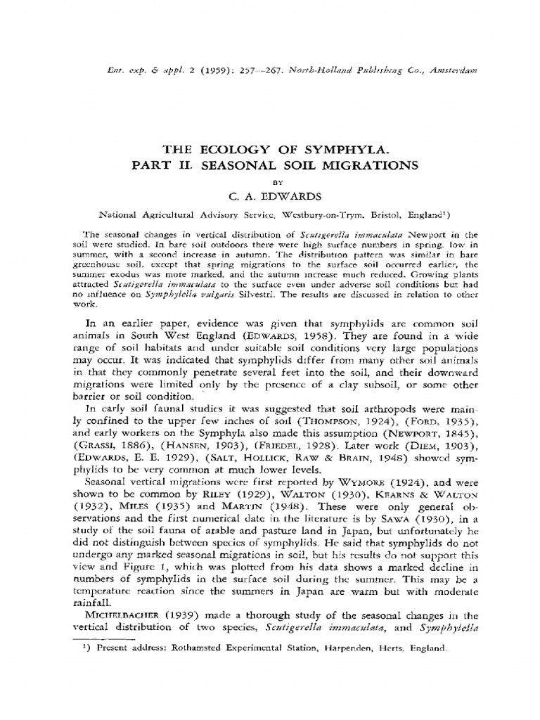 Symphyla | PDF | Soil | Root