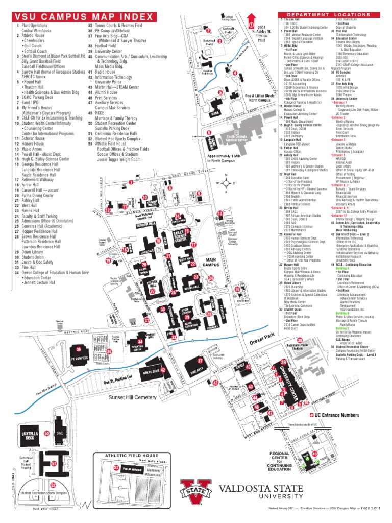 Virginia State University Campus Map