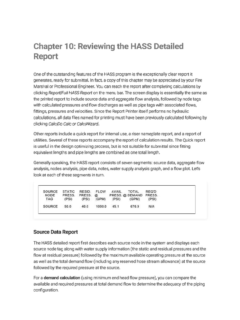 HASS Detailed Report | PDF
