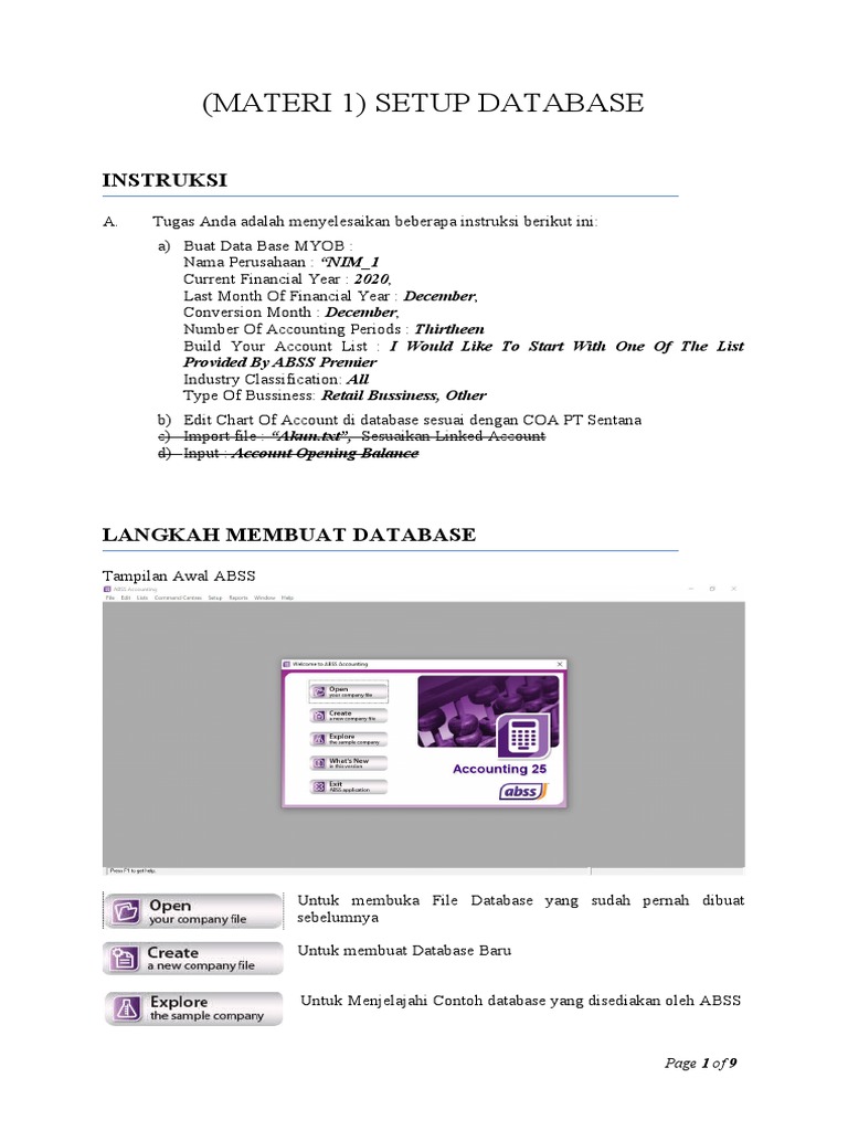 Materi 1 Setup Database | PDF