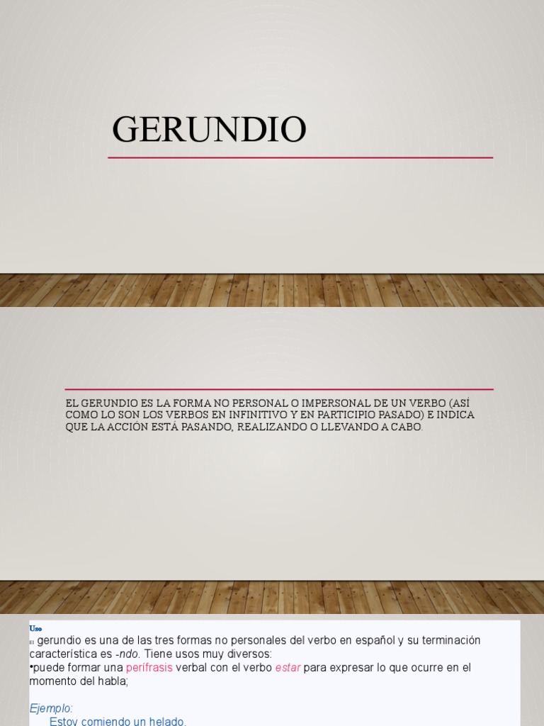 GERUNDIO | PDF