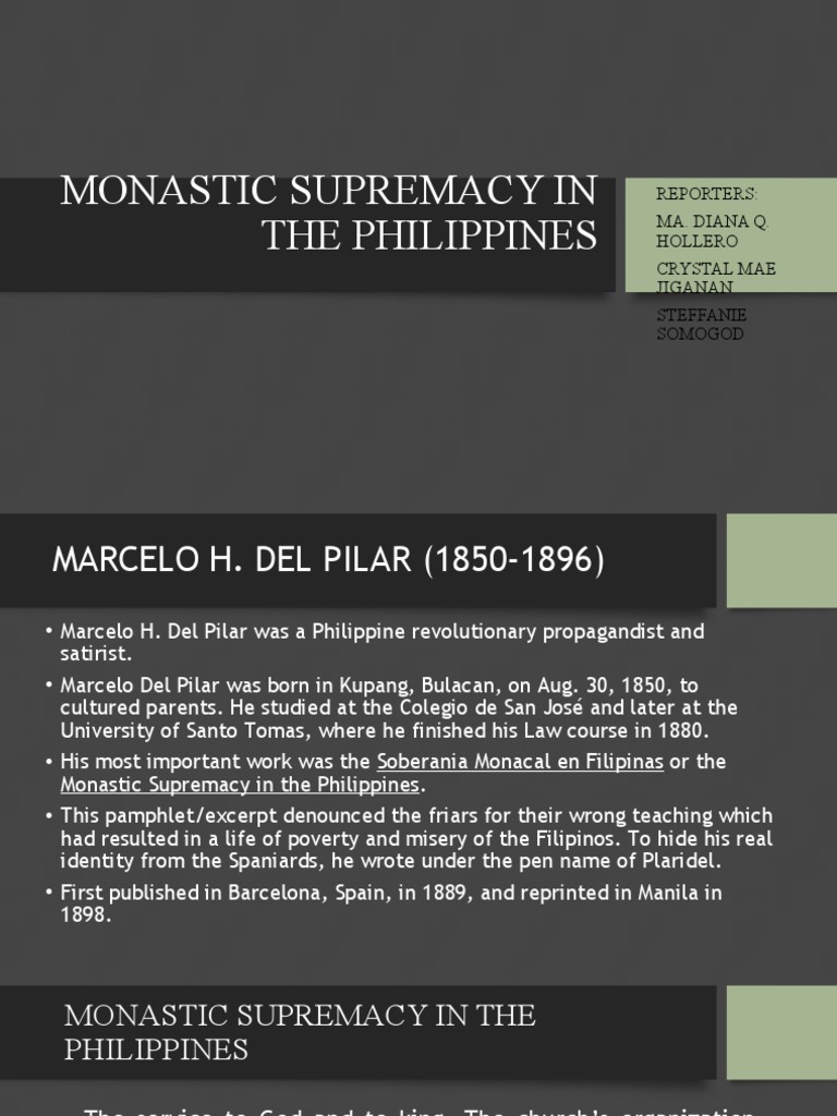 Monastic Supremacy in The Philippines | PDF | Philippines | Taxes