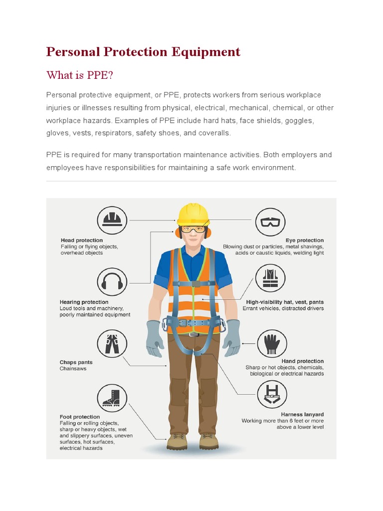 Personal Protection Equipment | PDF