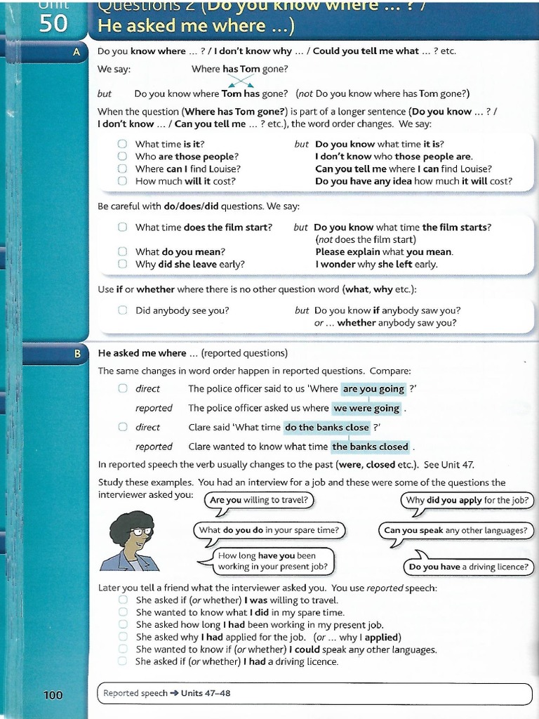 Intermediate (Indirect Questions) | PDF