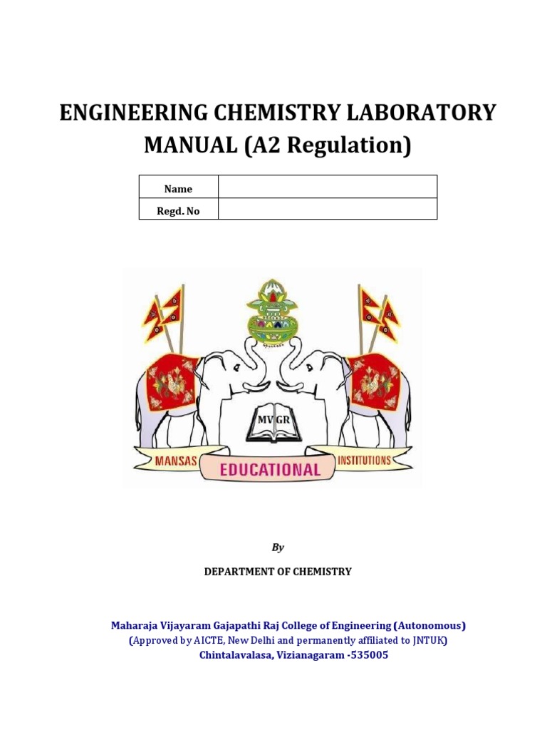 2020 21 Ec Lab Manual Student Version | PDF | Titration | Chemistry