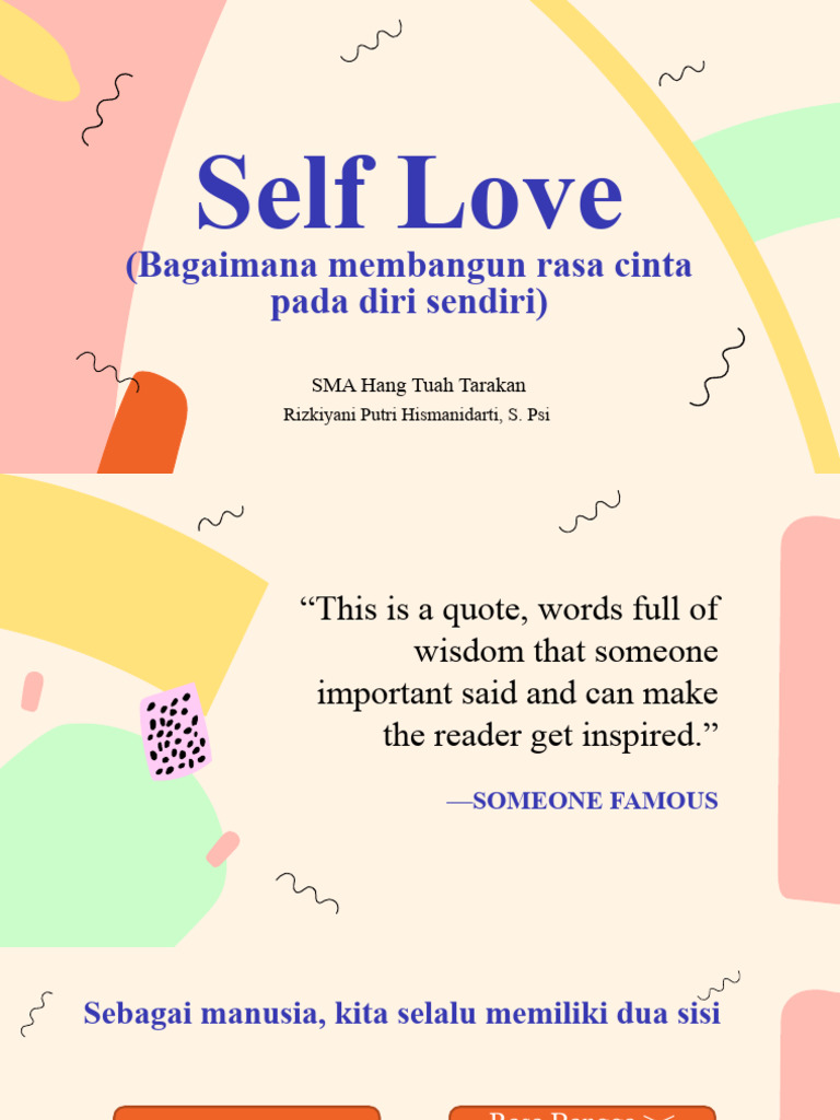 Memahami Self Love dan Manfaatnya | PDF | Karier & Perkembangan