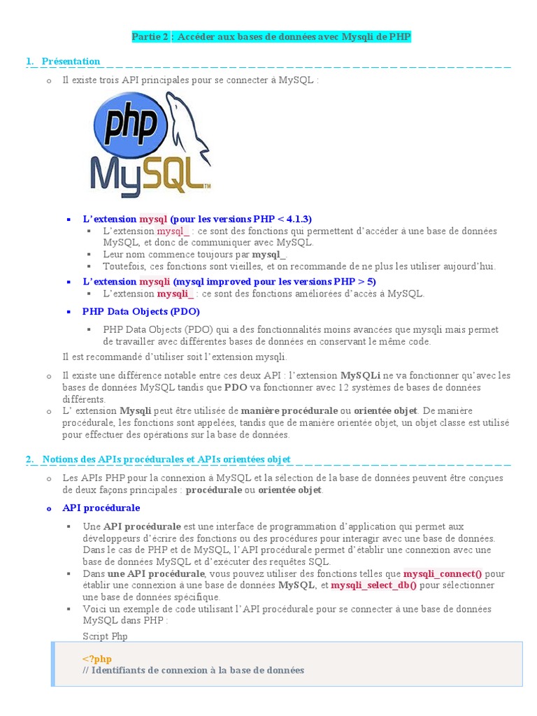 PHP Cours | PDF PHP Cours | PDF