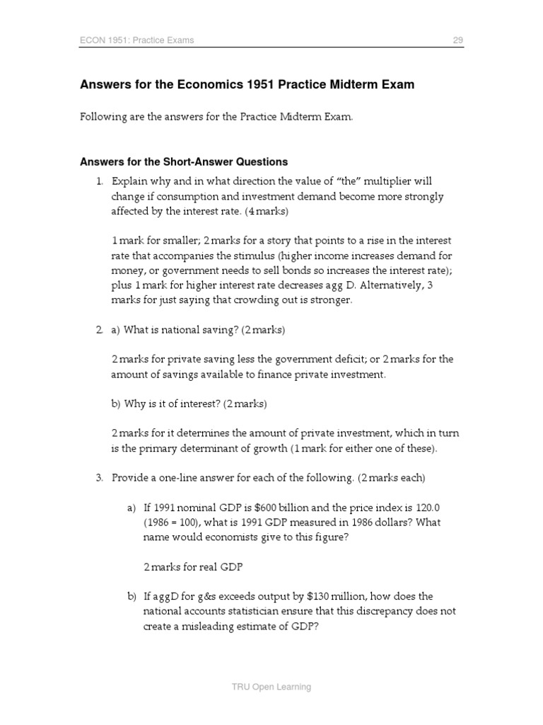 Practice Midterm Exam - Answer Key | PDF | Finance & Money Management