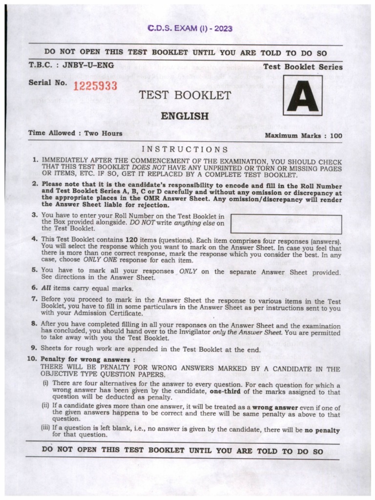 QP-CDSE-I-23-ENGLISH-170423 | PDF