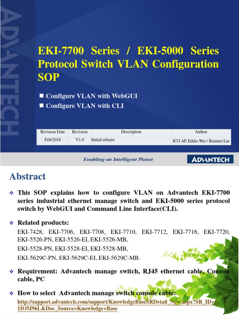 VLAN Configuration for EKI Switches | PDF | Command Line Interface ...