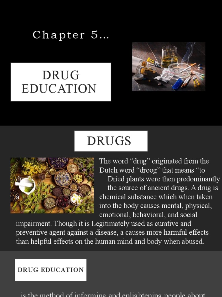 Chapter 5 DRUG EDUC | PDF | Substance Dependence | Substance Abuse