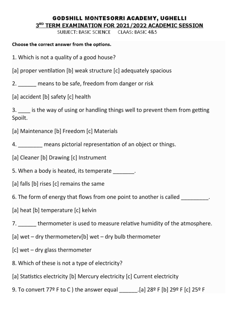 Basic 4&5 | PDF | Science & Mathematics
