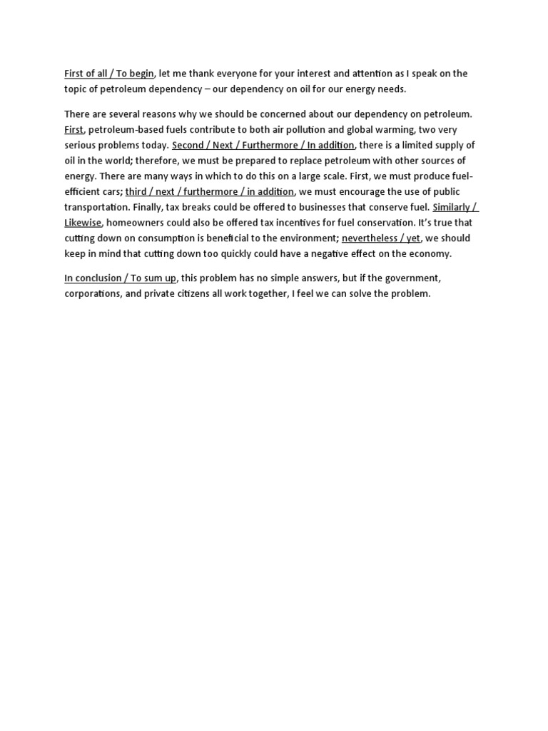 Discourse Markers | PDF