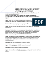Call Center Mock Calls Script Sample Tec | PDF | Digital Subscriber ...