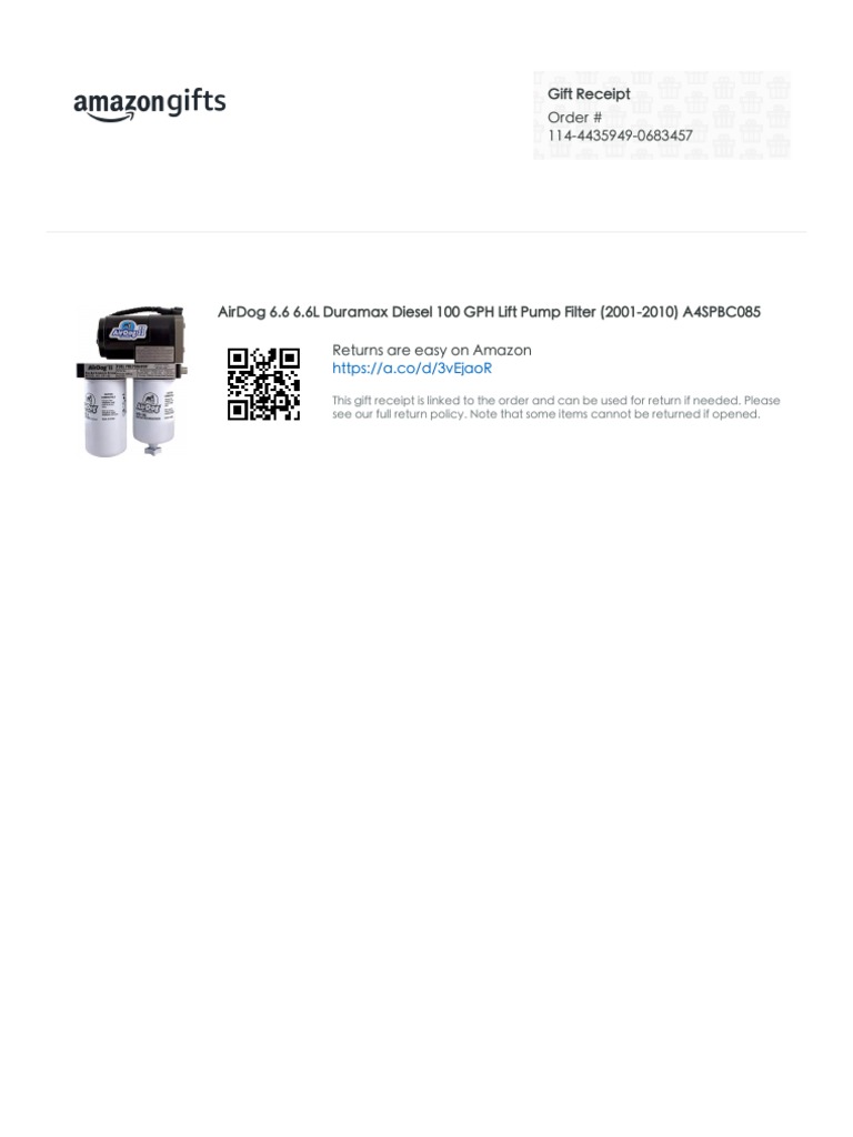 Amazon Gift Receipt | PDF